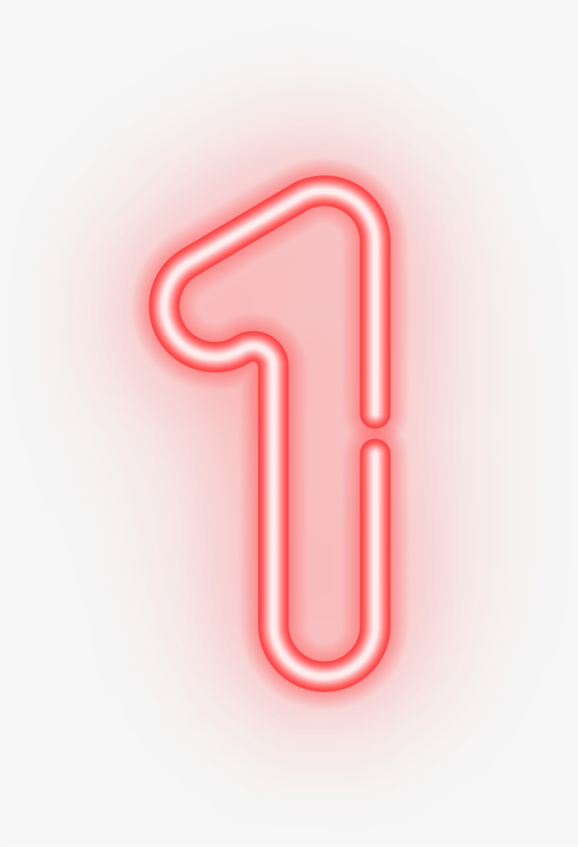 Download Transparent Number One Neon Png - PNGkit