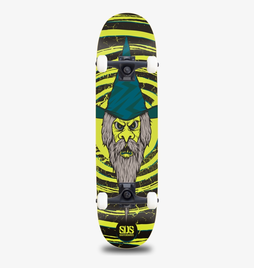 Monster, Lion, Wizard - Sds Wizard Complete Skateboard - 400x800 PNG ...