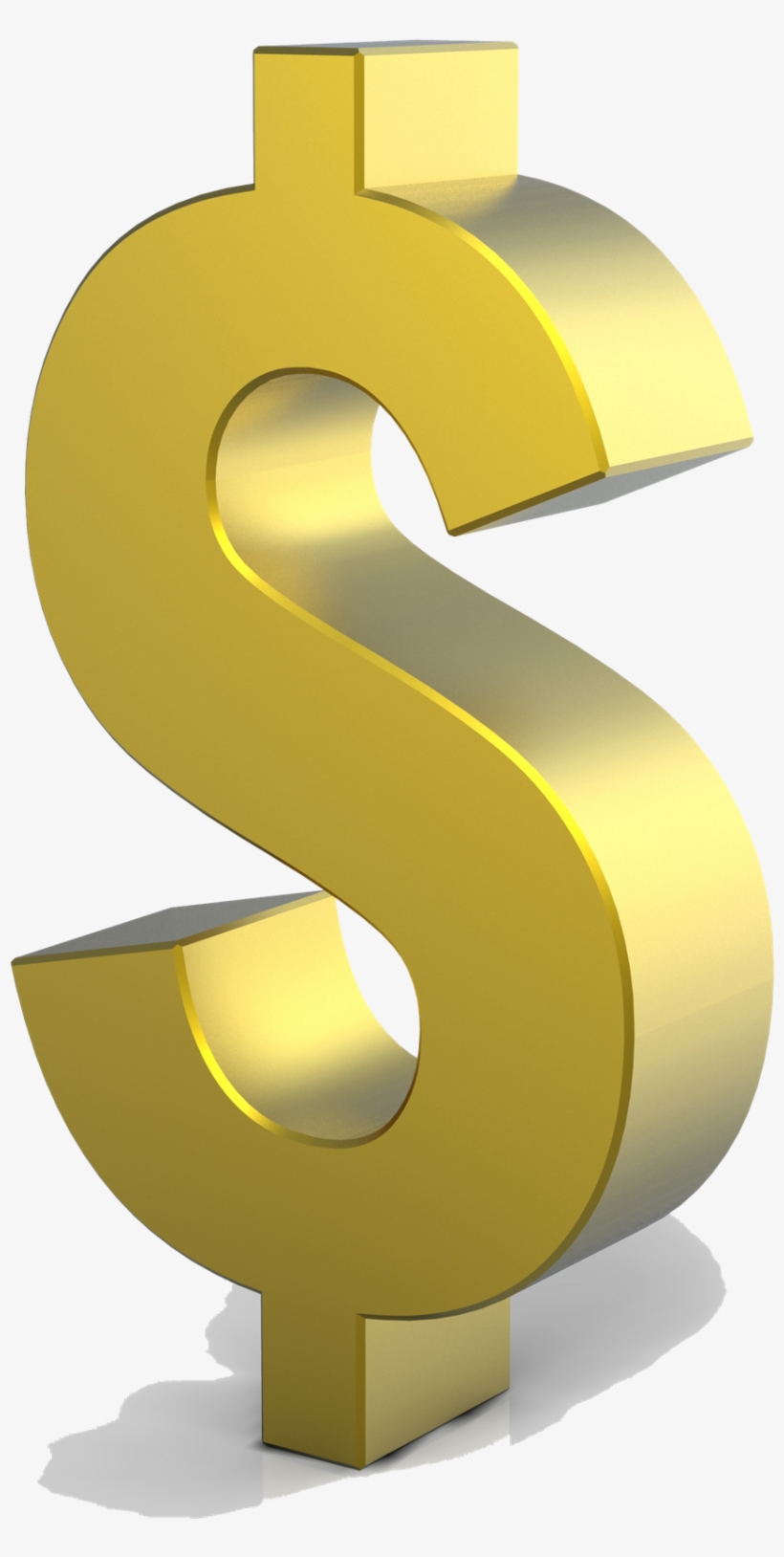 Gold Dollar Png Hd - Gold Dollar Sign Png - 1052x1736 PNG Download - PNGkit