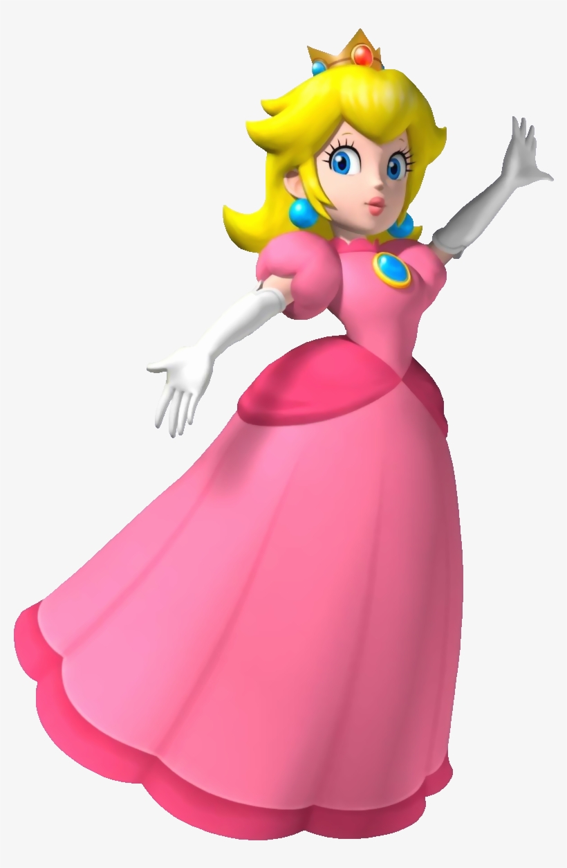 Download Transparent Clipart Royalty Free Stock Peaches Clipart Mario - Princess Peach Hair - PNGkit