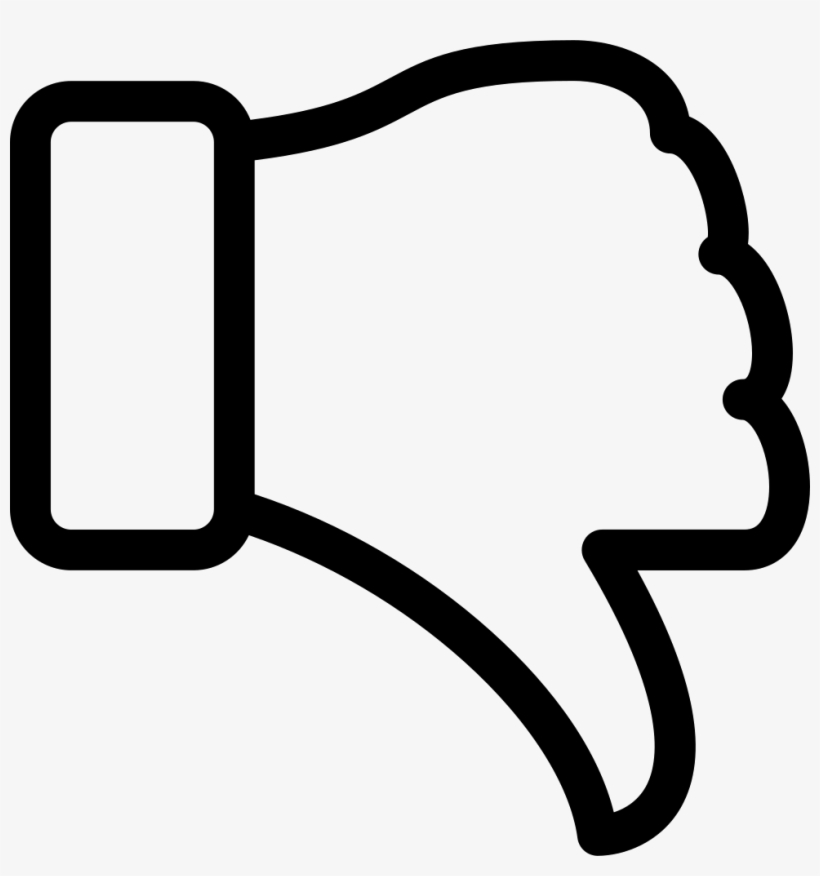 Thumbs Down Icon - Thumbs Down Vector Png - 980x1000 PNG Download - PNGkit