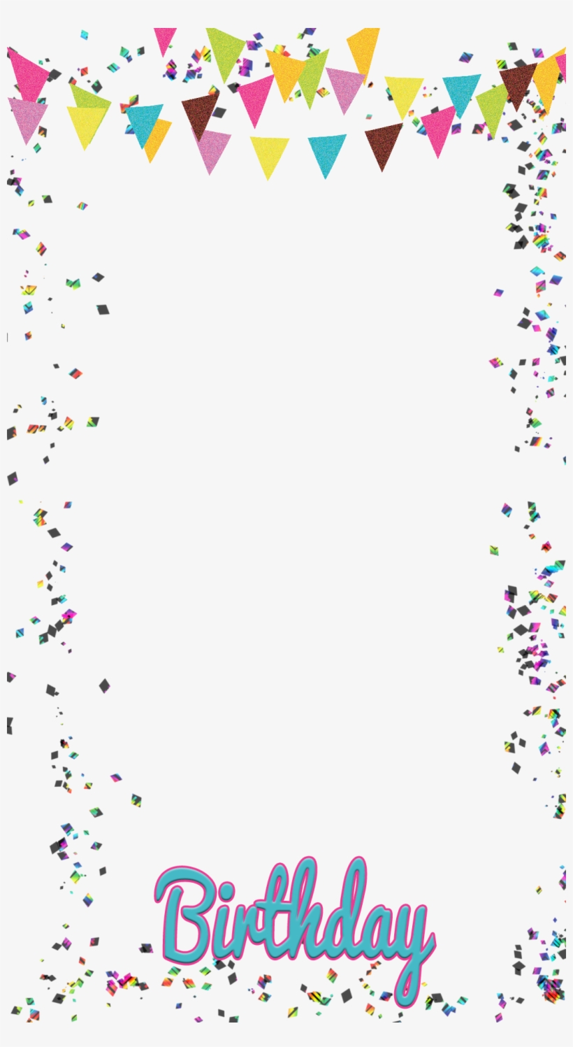 Crazy Confetti - Filterpop Birthday Png - 1080x1920 PNG Download - PNGkit