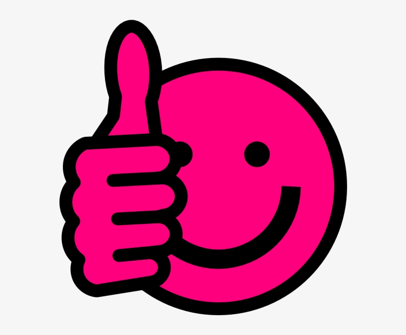 Hot Pink Thumbs Up Clip Art At Clker - Thumbs Up Clip Art - 582x596 PNG ...