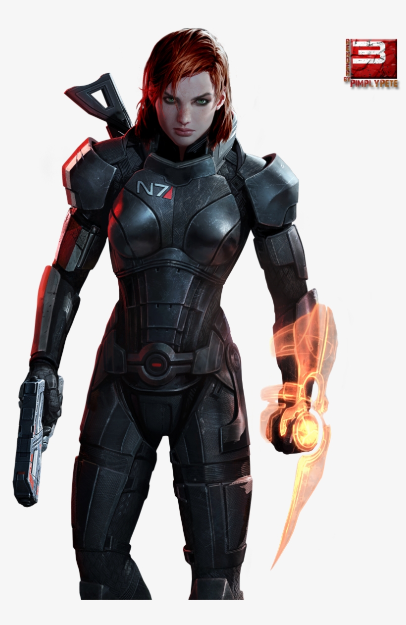 Mass Effect Female Shepard Armor - 1000x1200 PNG Download - PNGkit