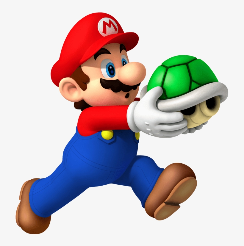 Mario With Shell - New Super Mario Bros Wii Png - 725x751 PNG Download ...