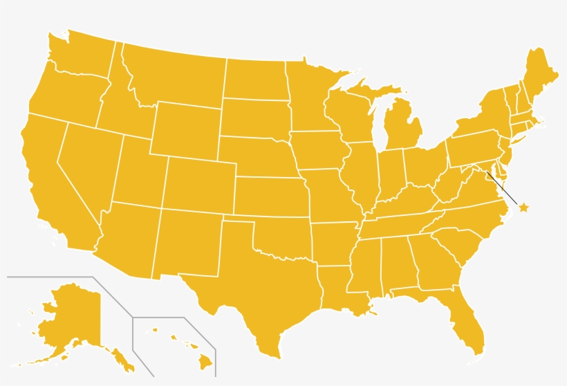Libertarian Party Ballot Access Locator Map, 1996 - 7 Regions Of The ...
