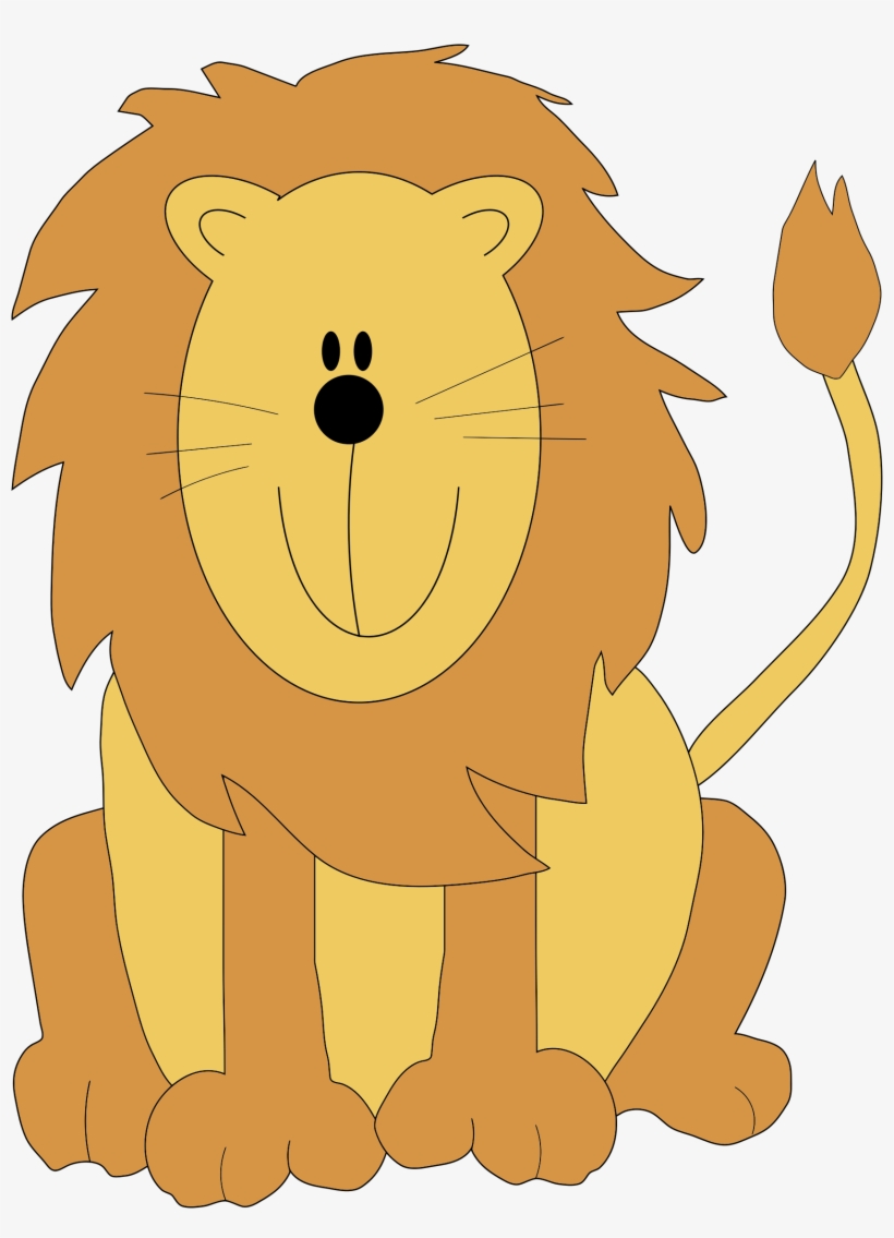 Cartoon Lion By - Cute Lion Clipart - 1702x2274 PNG Download - PNGkit