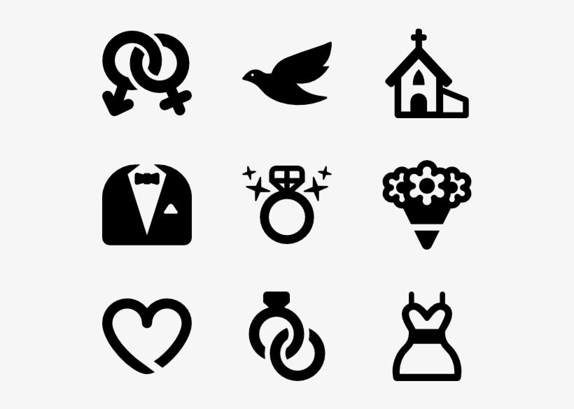 Download Transparent Wedding - Wedding Icon Png - PNGkit
