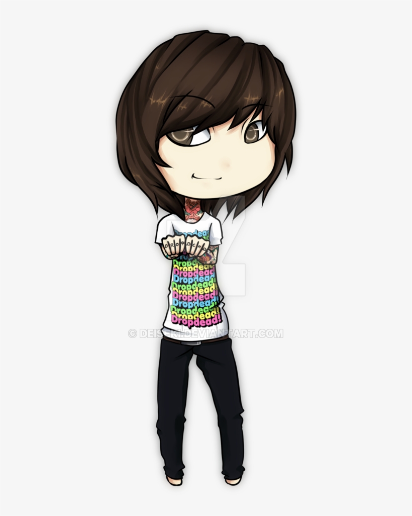 Oliver Sykes Chibi - Bring Me The Horizon Chibi - 400x946 PNG Download ...