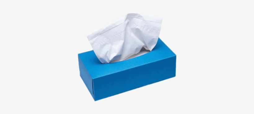 Facial Tissues Blue Box - Box Of Tissue - 466x368 PNG Download - PNGkit