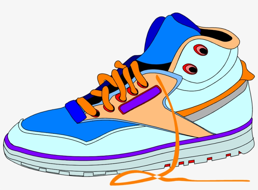 Sneaker - Cartoon Shoe With Transparent Background - 958x661 PNG ...