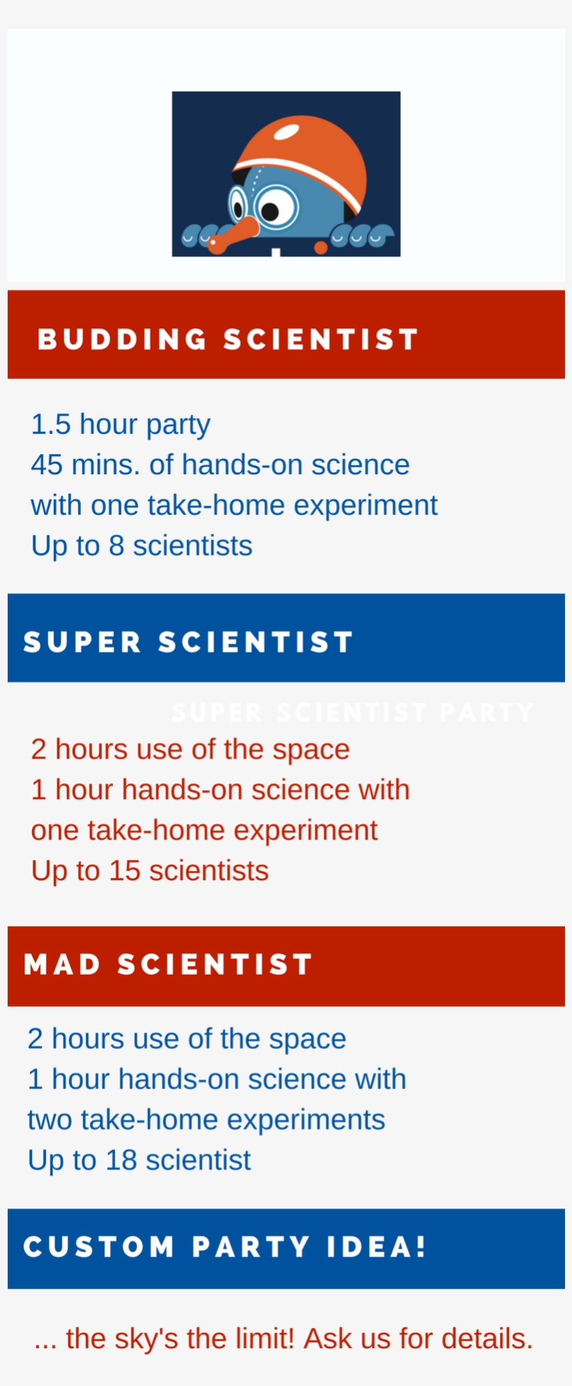 Party Packages - Party - 800x2000 PNG Download - PNGkit