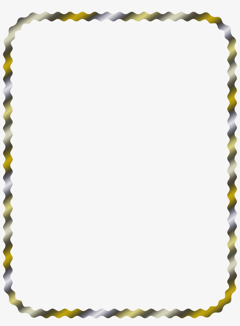 This Free Icons Png Design Of Metallic Wave Border - 1747x2292 PNG ...