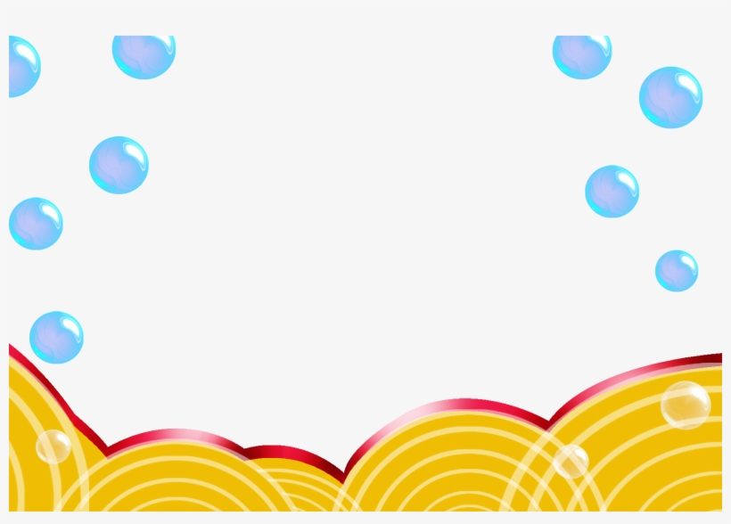 Yellow Graphic Design - Bubble Border - 1770x1183 PNG Download - PNGkit