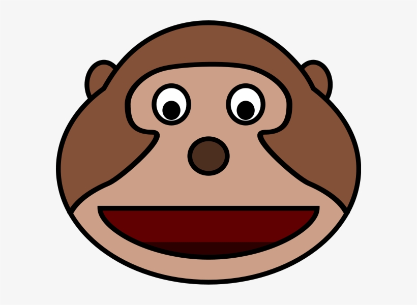 Cartoon Monkey Head Clipart Png - 600x520 PNG Download - PNGkit