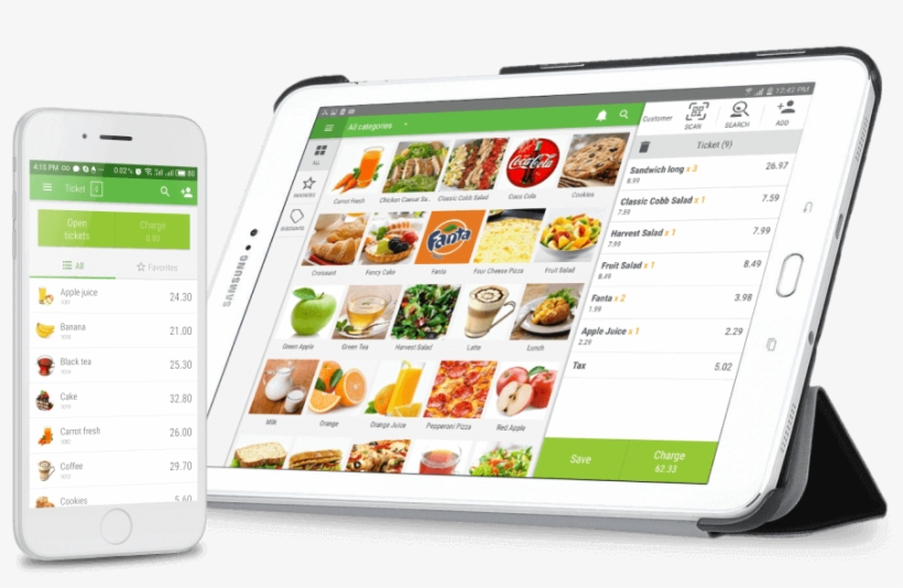 Food Service Pos System - 890x533 PNG Download - PNGkit