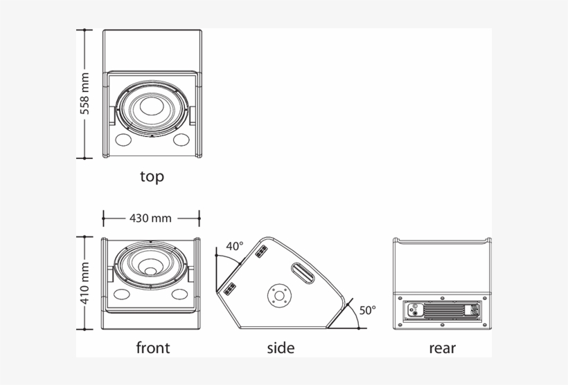 Dynamic Audio Device Touring 12ma Active Stage Monitor - 600x600 PNG ...