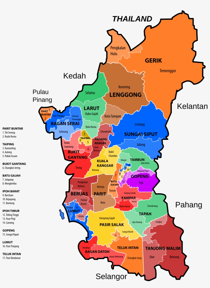 This Free Icons Png Design Of Perak New Electoral Map - 1815x2400 PNG ...