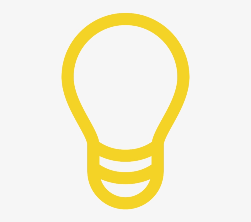 Noun Lightbulb 1393368 F5d327 - 1000x1000 PNG Download - PNGkit