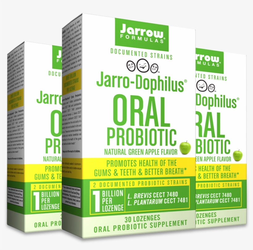 Jarro-dophilus® Oral Probiotic, 1 Billion Per Lozenge, - 900x850 PNG ...