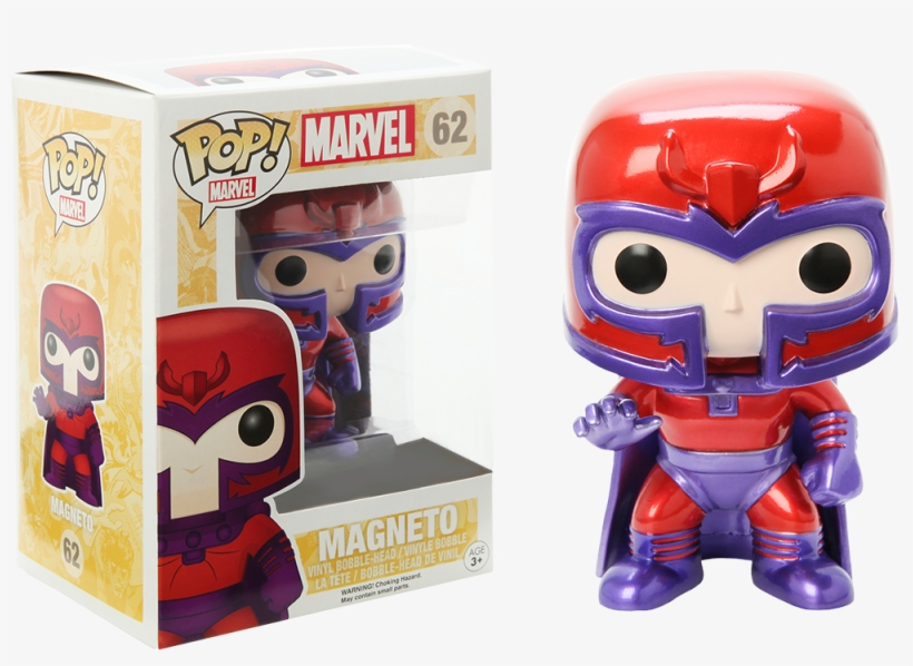 Magneto Metallic Pop Vinyl Figure - 1000x681 PNG Download - PNGkit