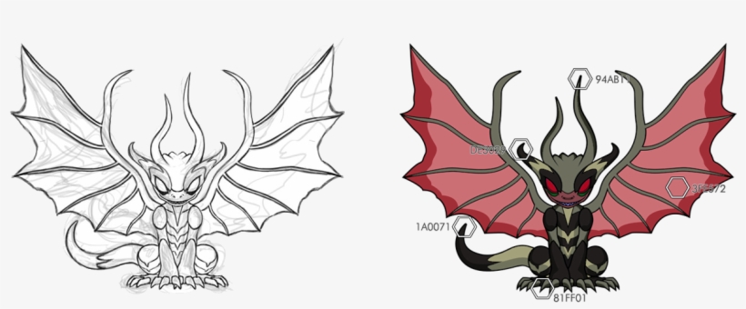 Everdragons Creativecrypto Drawings - 1440x511 PNG Download - PNGkit