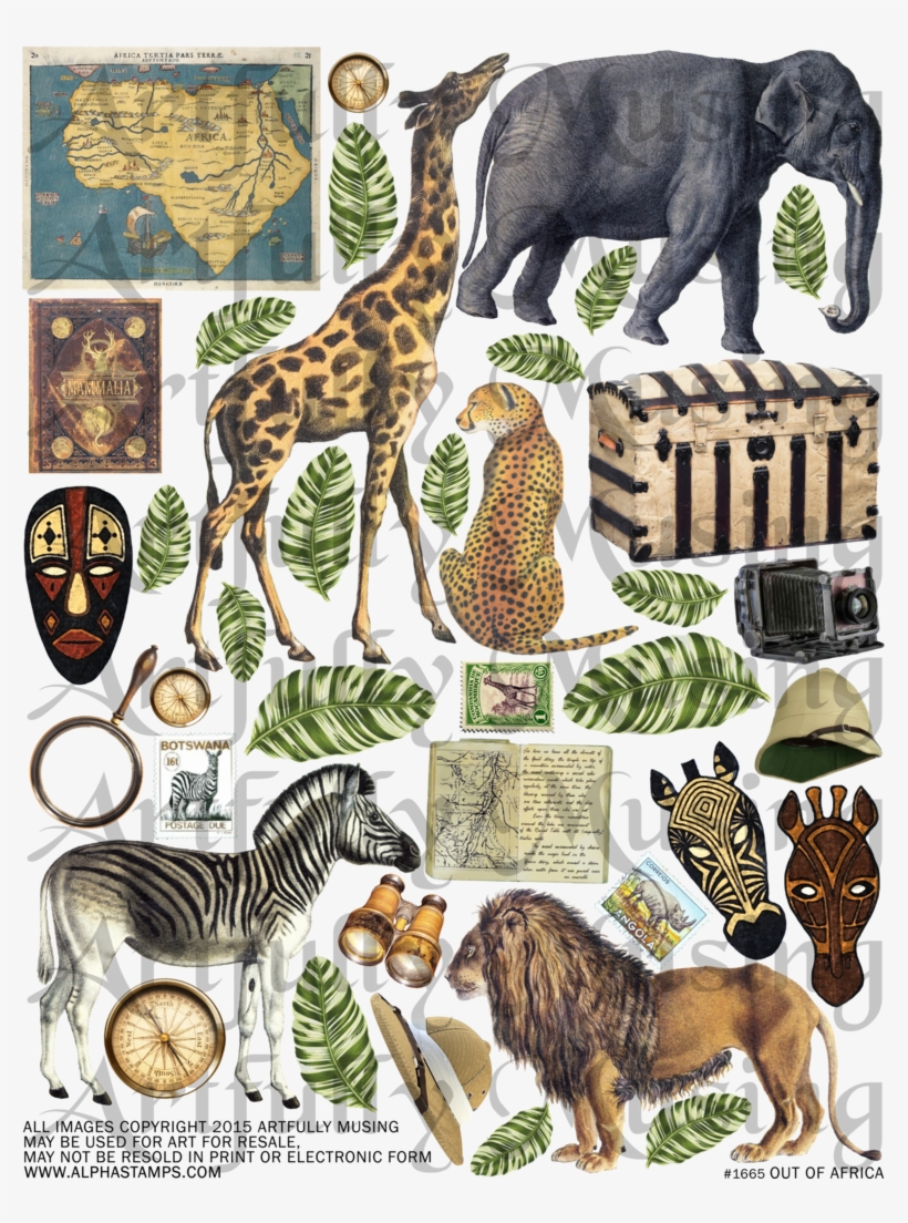 New Out Of Africa Collage Sheet - 780x1024 PNG Download - PNGkit