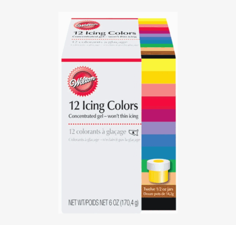 Wilton 12 Icing Colors Set - 700x700 PNG Download - PNGkit