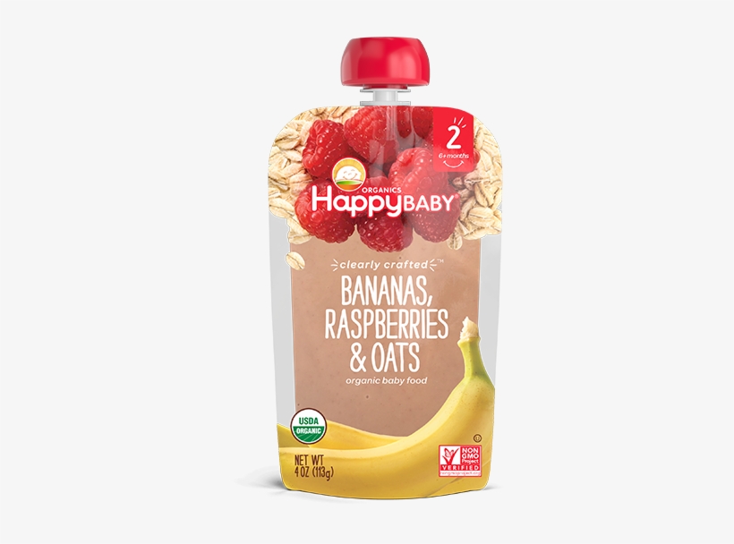 5packs Happy Baby Clearly Crafted, Organic Baby Food, - 600x600 PNG ...