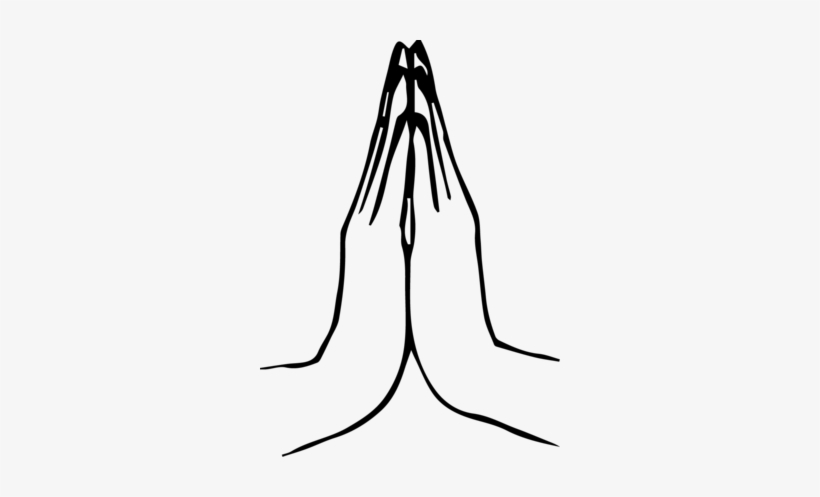 Download Transparent Namaste - Namaste Hands Black And White - PNGkit