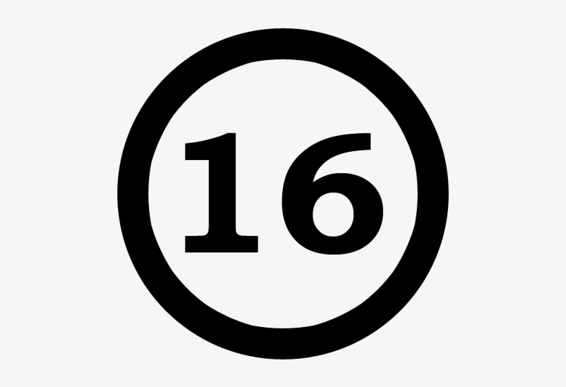 Download Transparent Sixteen - Non Commercial Icon - PNGkit