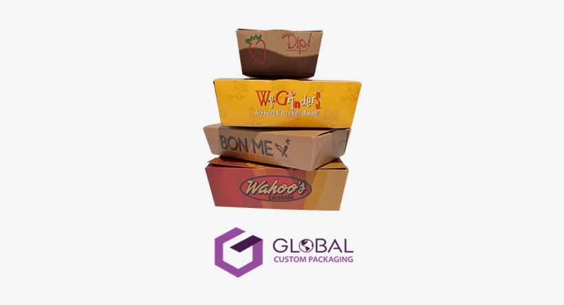 Custom Printed Fast Food Kraft Boxes - Box - 400x400 PNG Download - PNGkit