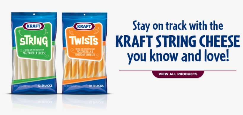 Stay On Track With The Kraft String Cheese You Know - Kraft Mozzarella ...