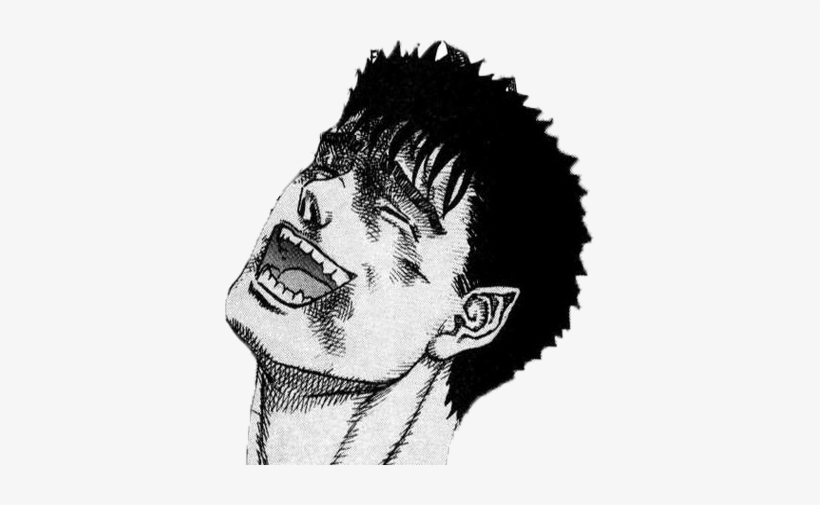 Download Transparent Guts Laughing - Puck Berserk Meme - PNGkit