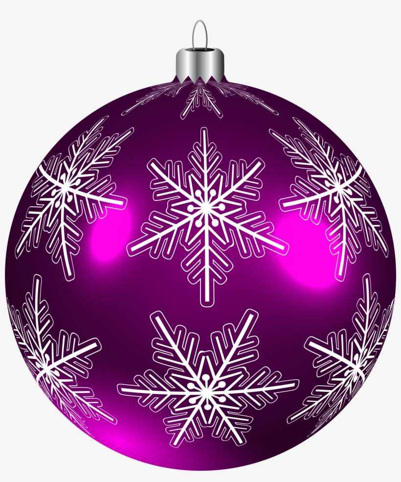 Beautiful Purple Christmas Ball Png Clip-art Image - Purple Christmas ...