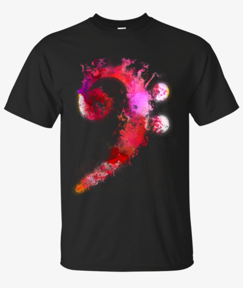 Bass Fire Watercolor - Shirt - 900x900 PNG Download - PNGkit