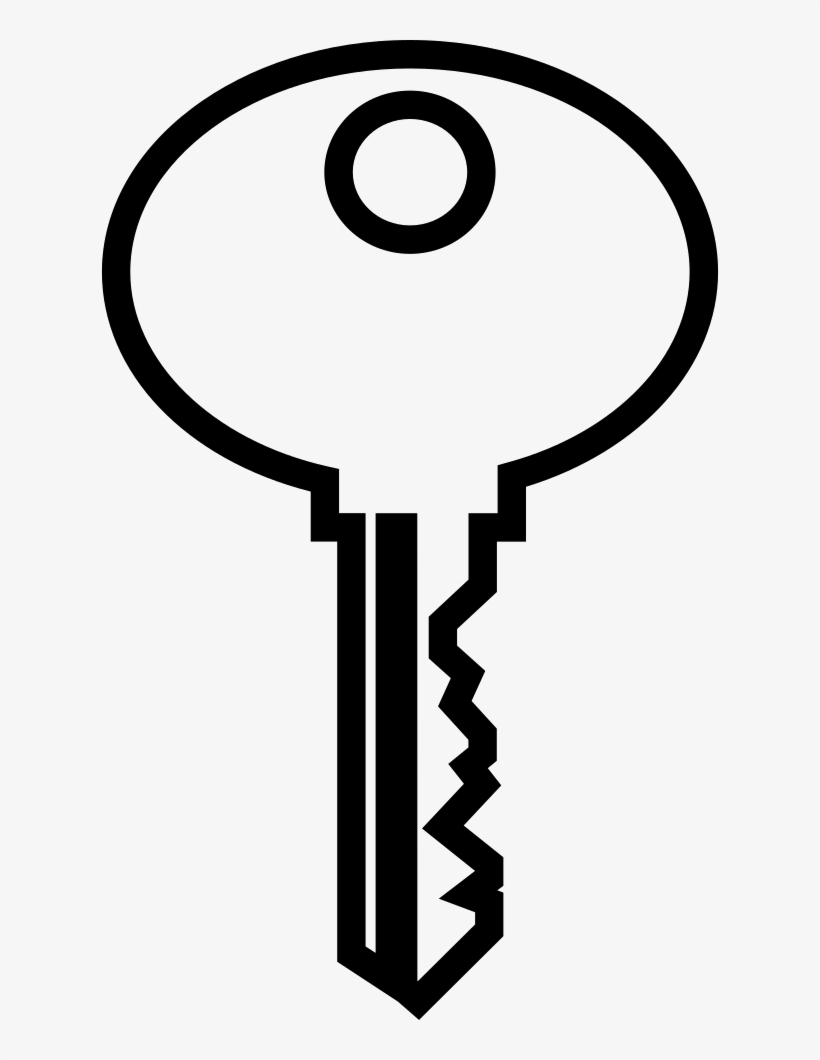 Oval Key Outline - Keys Outline - 618x980 PNG Download - PNGkit