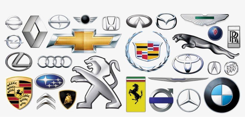 Cars Logo Brands Transparent Image - Car Logo Steering Wheel - 1280x552 ...