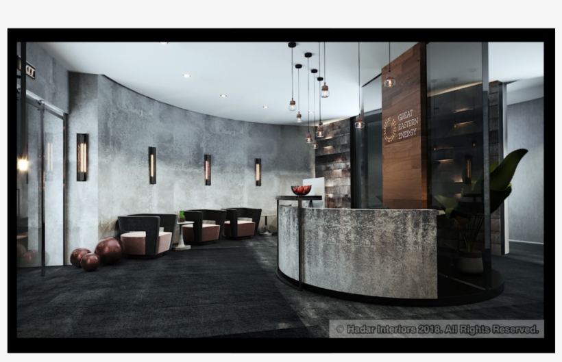 Clever Design A Custom Reception Desk Partition Area - 1000x750 PNG ...