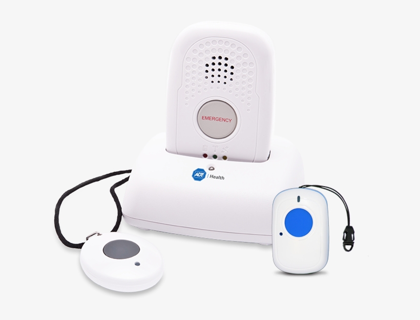 Adt On The Go Mobile Medical Alert System - 637x598 PNG Download - PNGkit