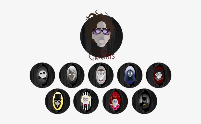 Tim Burton Characters - 820x461 PNG Download - PNGkit