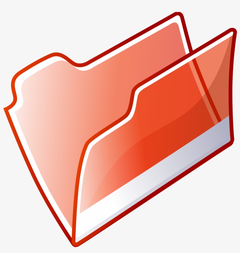 Crystal128 Folder Red Open - 1024x1024 PNG Download - PNGkit
