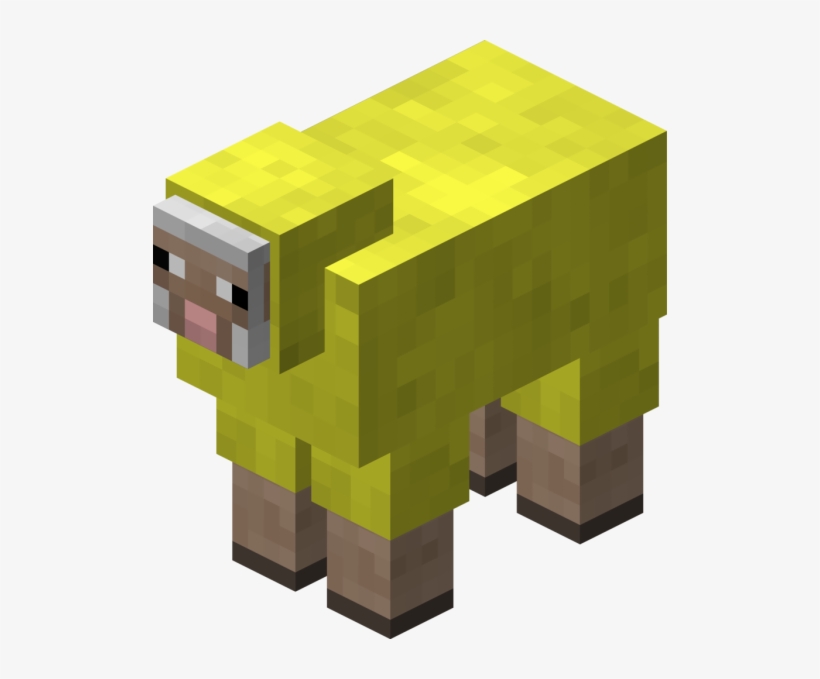Yellow Sheep - 514x599 PNG Download - PNGkit