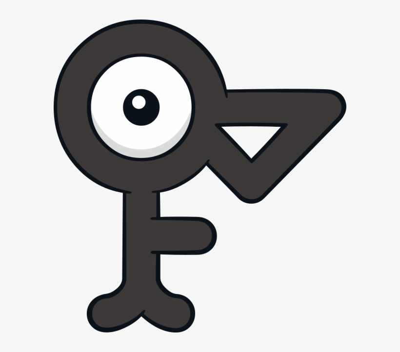 Pokemon Unown-f Is A Fictional Character Of Humans - 600x642 PNG ...