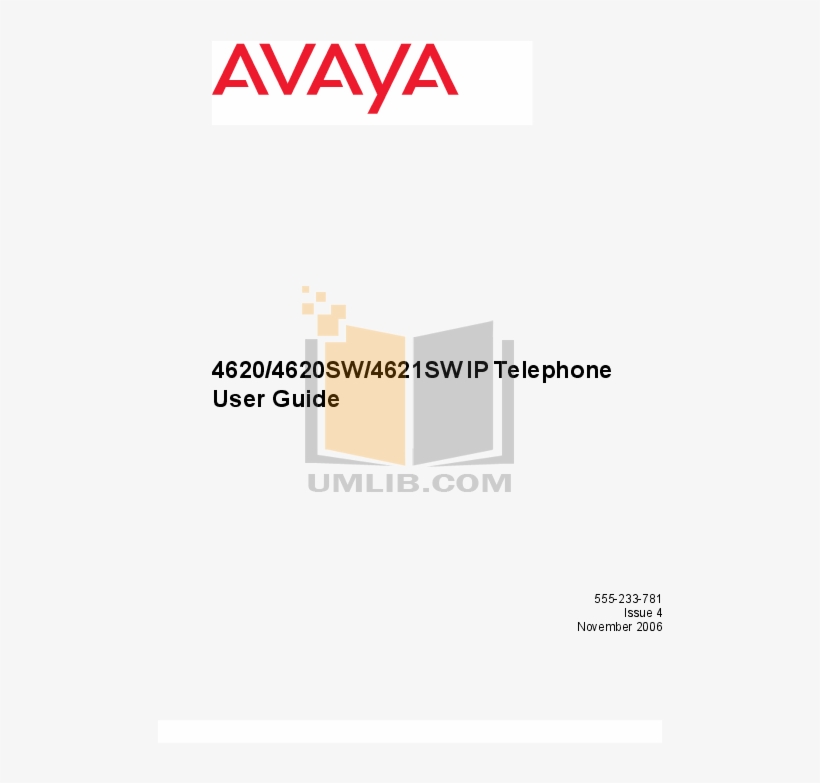 Pdf For Avaya Telephone 4620sw Manual - 612x792 PNG Download - PNGkit