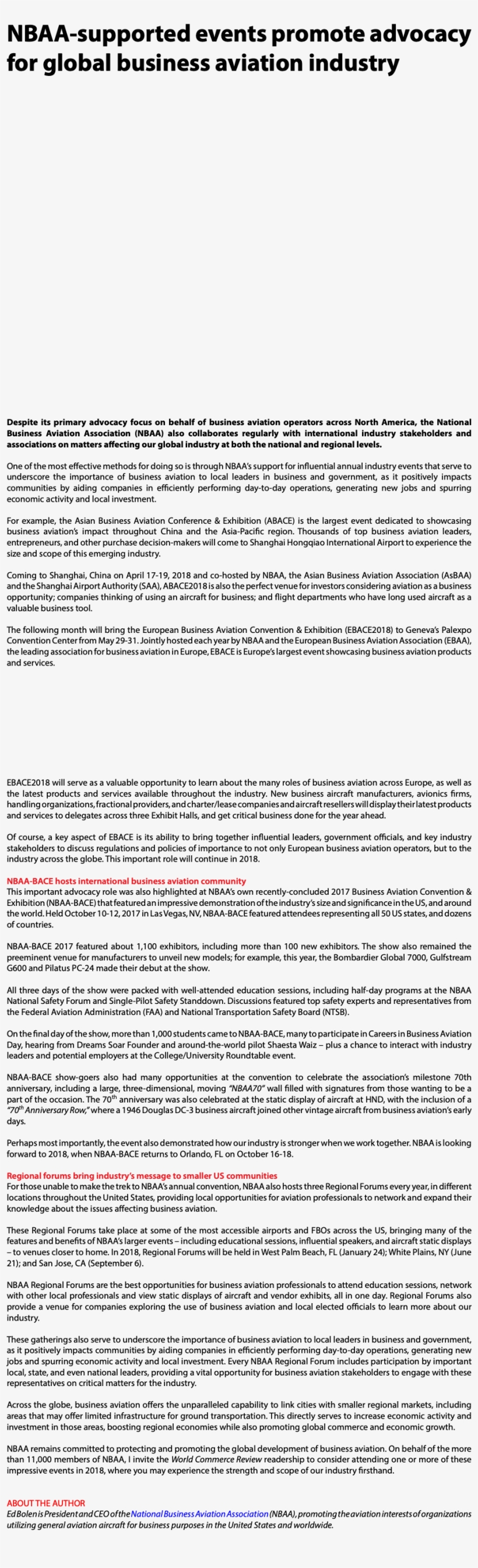 Nbaa-supported Events Promote Advocacy For Global Business - 922x3010 ...