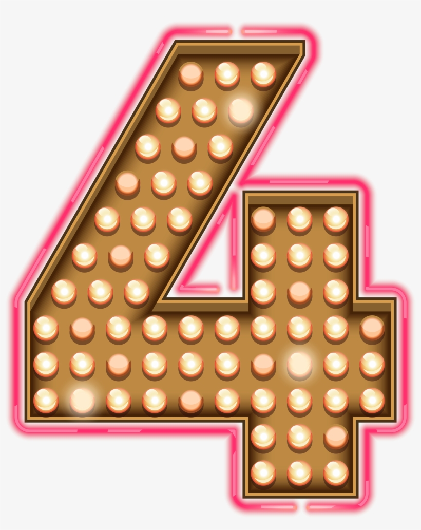 Neon Light Numbers Png - 4131x5000 PNG Download - PNGkit