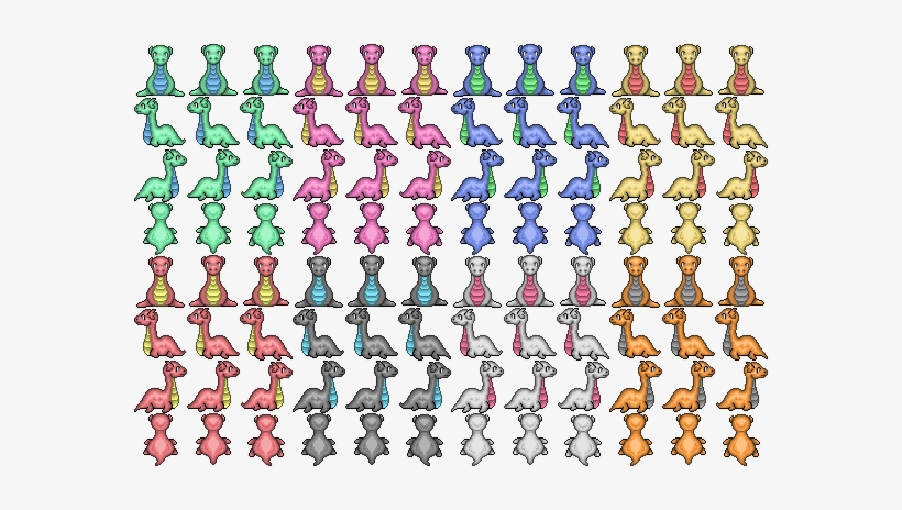 Nessie Sheet Rpg Maker Mv Monster Sprites 576x384 PNG Download PNGkit