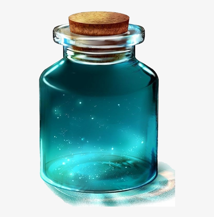 Download Transparent Jar Sticker - Bottle Anime - PNGkit
