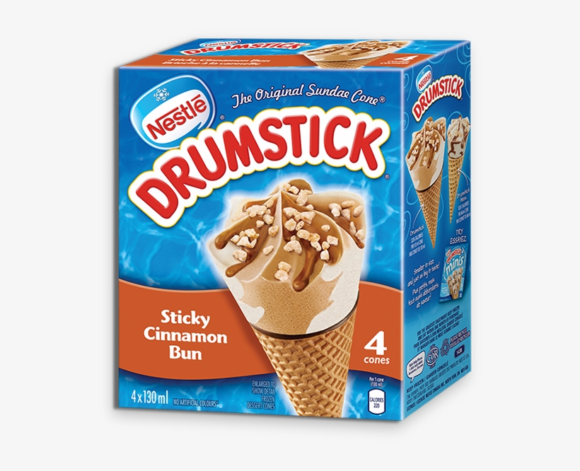Drumstick Sticky Cinnamon Bun - Oreo Drumstick Ice Cream - 675x675 PNG ...